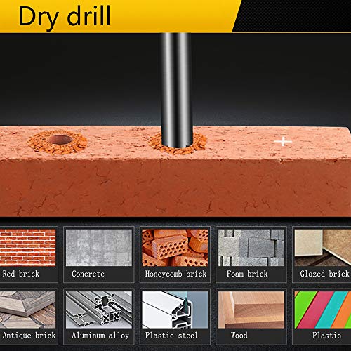 Mgtgbao 8PC Concrete Drill Bit Set,10pc 3mmMasonry Drill Bits for Tile,Brick, Plastic and Wood,Tungsten Carbide Tip Best for Wall Mirror and Ceramic Tile on Concrete and Brick Wall