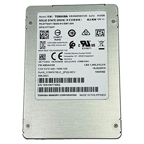 METservers 512GB SSD 2.5'' 6Gb/s SATA Solid State Drive SSD KSG60ZSE512G (Renewed)