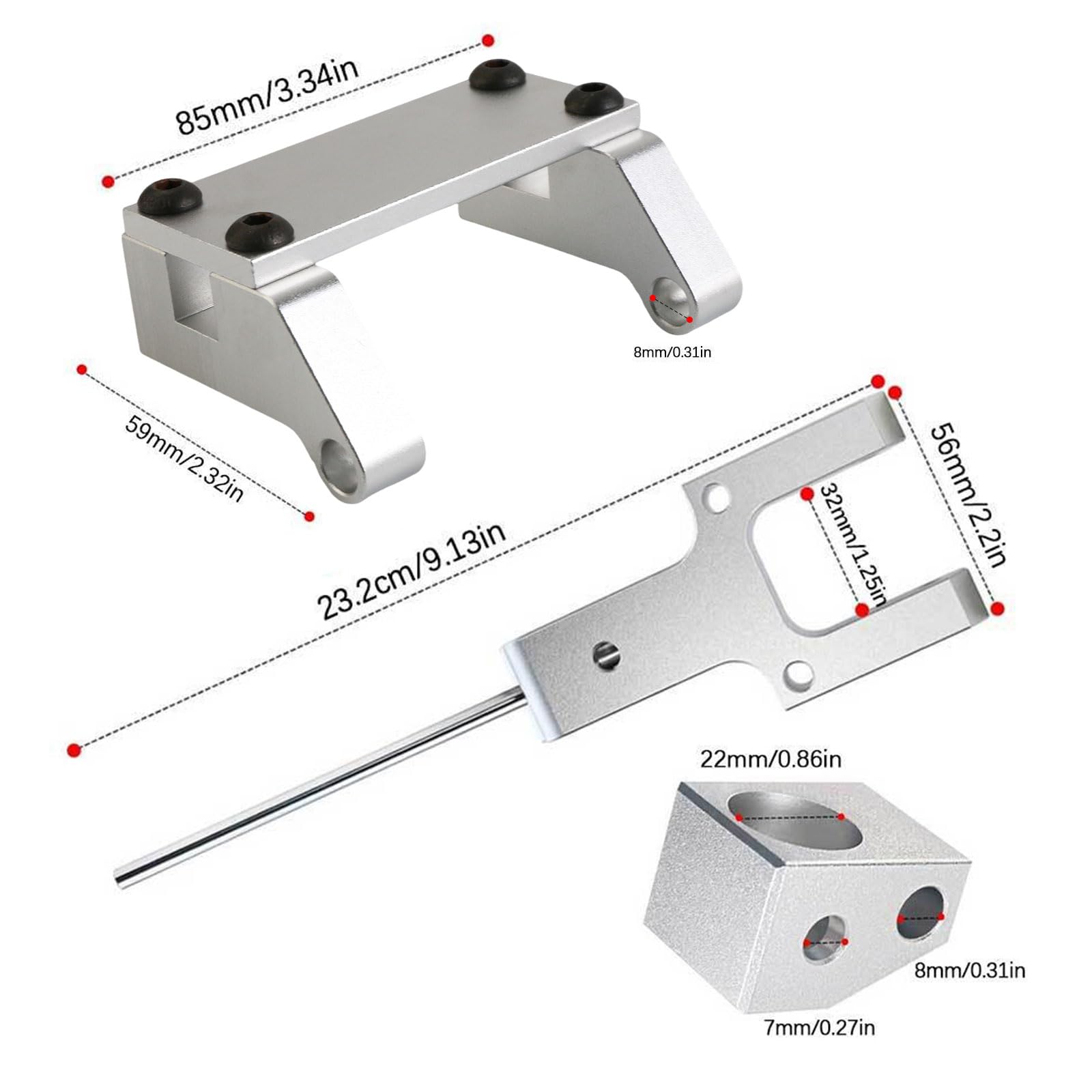 Tesmirror Metal Toggle Drive Connector and Metal Drive Toggle and Clevis Mount Power Recliners,Fits for La-Z-Boy/Lazyboy Power Recliners,Fits All L-Z-Boy Power Recliners