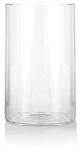 JUVITUS 10 FL oz Premium Borosilicate Clear Glass Tall Highball Glass Tumbler (4 Pack)