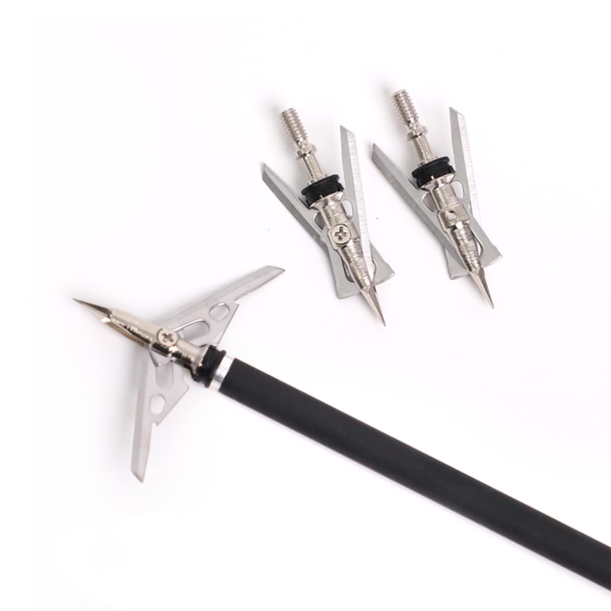 Lehuo Broadheads 100 Grain 125 Crossbow Arrows Bow Hunting Archery Accessories 12Pack (12)
