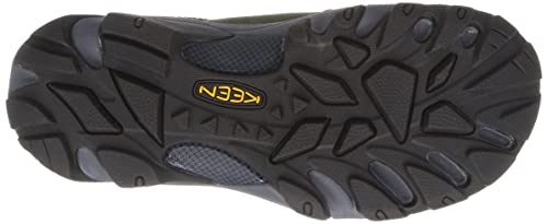 KEEN Men's Pyrenees Mid Height Waterproof Hiking Boots, Dark Olive/Forest Night, 9.5