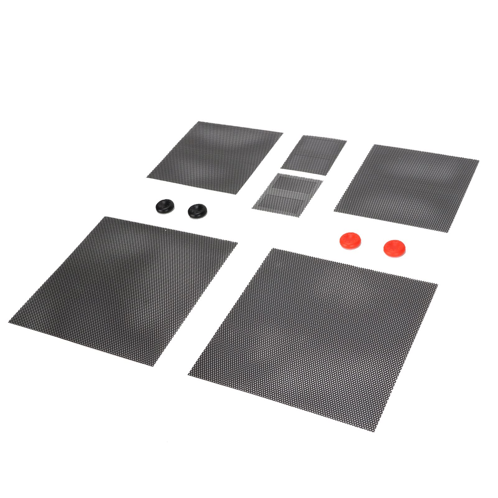 Mesh dust Filter, PVC Material Ventilation, Gaming dust Filter Cover, Small Holes with 4 Silicone Jaws for Game Consoles