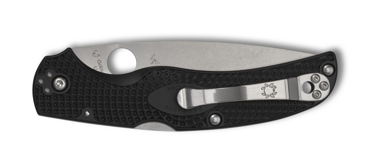 Spyderco Knives Native Chief Lightweight C244PSBK Serrated CTS-BD1N Black Pocket Knife