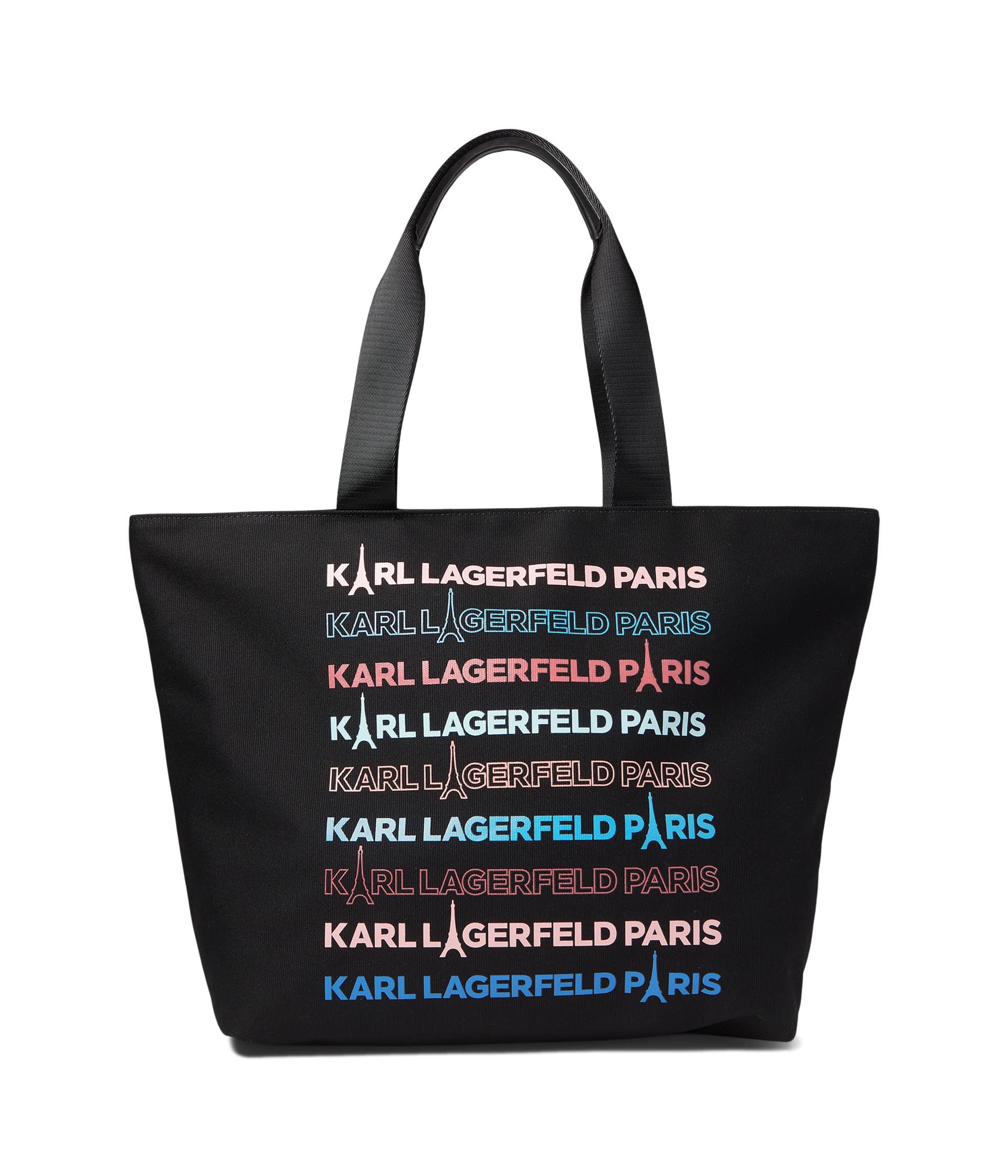KARL LAGERFELD Paris Kristen Tote Logo Mix Black One Size
