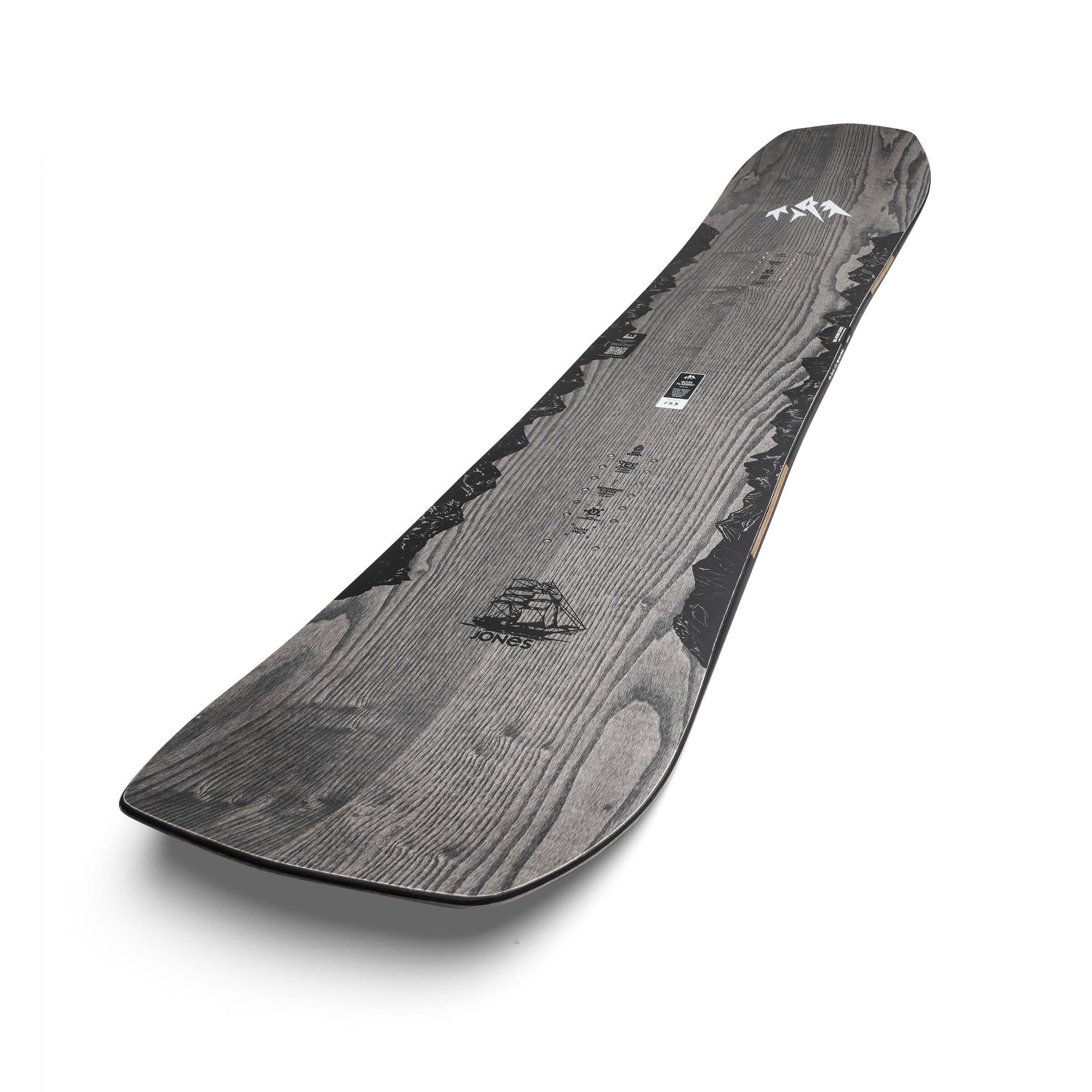 JONES Snowboards Ultra Flagship Snowboard, Directional Freeride, 162cm Wide, Big Horn Series