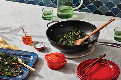 Le Creuset Stoneware Set of 4 Salad Plates, 8.5" each, Cerise