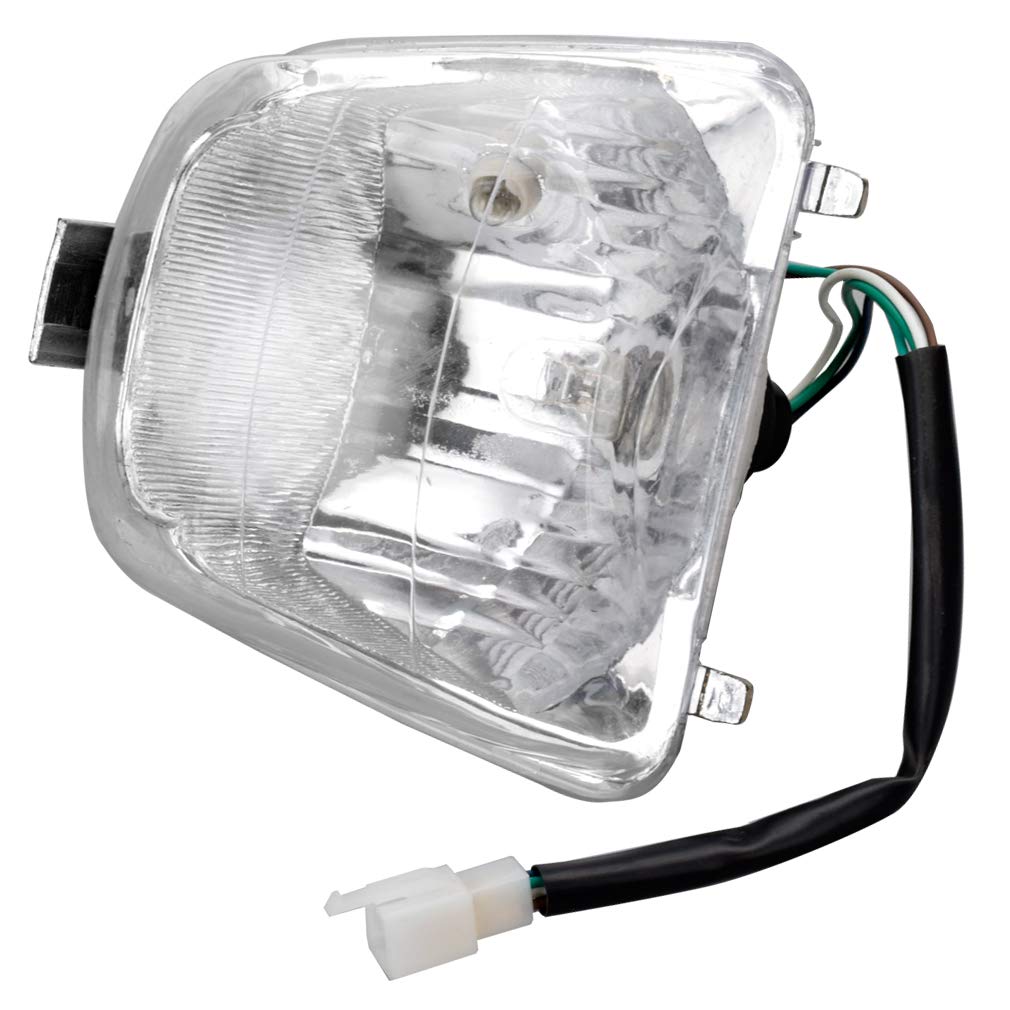 HIAORS Chinese ATV Quad Headlight Head Light Lamp Assembly for Taotao 3050C Coolster SunL 50cc 70cc 90cc 110cc 125cc 150cc Peace Mini Dinosaur Four Wheeler Parts