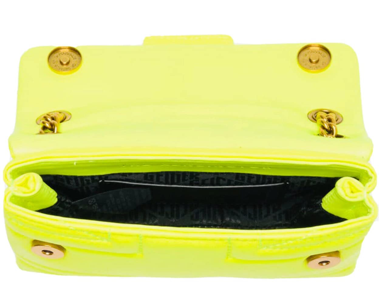 Kurt Geiger Women’s Mini Kensington Union Jack Quilted Leather Crossbody, Yellow