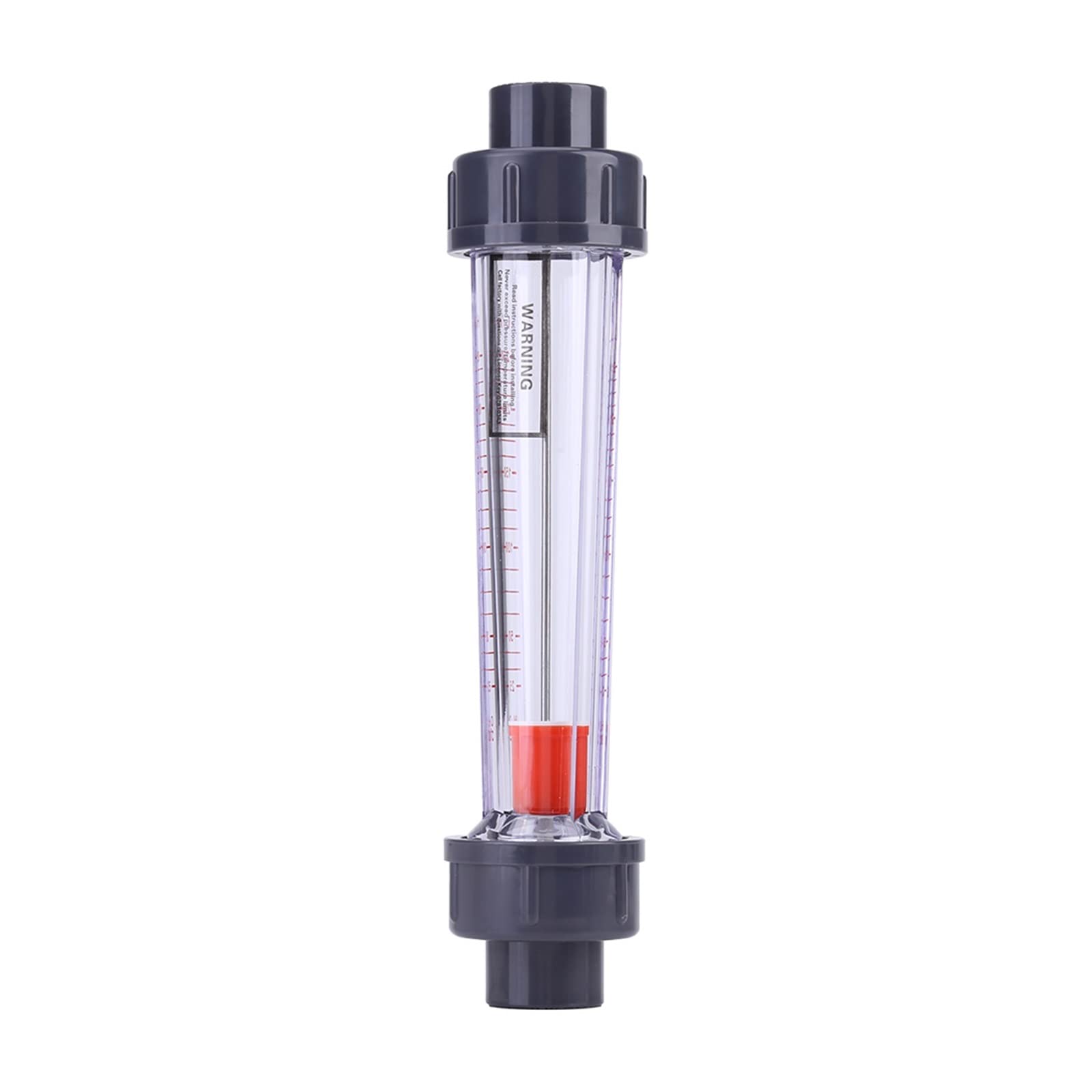 QYTEC Hose Timer LZS-15 25-250L/H Flow Meter Plastic Tube Type Water Rotameter Liquid Clear Flowmeter Measuring Tools for Chemical Light for DN15 Water Timer