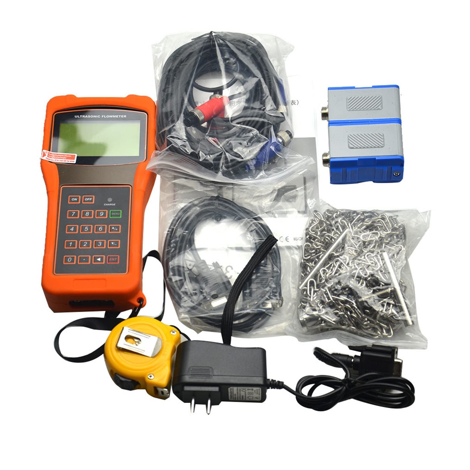 QYTEC Hose Timer TUF-2000H Digital Ultrasonic Flowmeter Flow Meter with Standard Transducer TM-1 Measuring Range DN50-700mm Water Timer