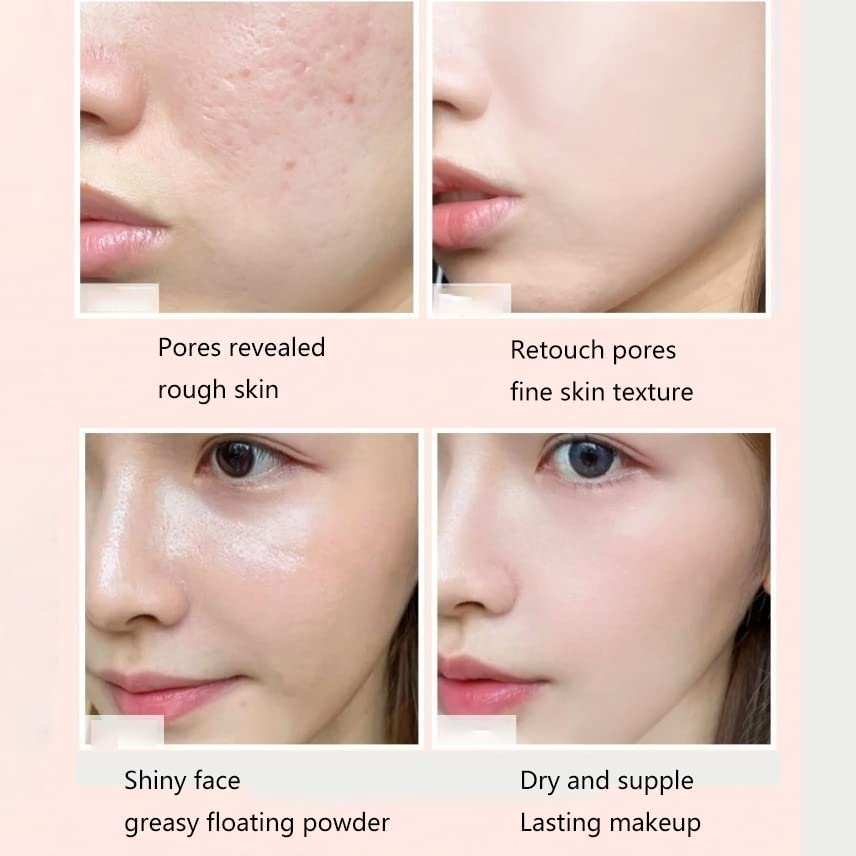 iYanoc 2Pcs New Magic Invisible Pore Cream Stick, Magical Pore Eraser,Hydrating Primer Face Shimmer Stick, Face Color Makeup Stick,Invisible Pore Primer Stick Moisturizing, white