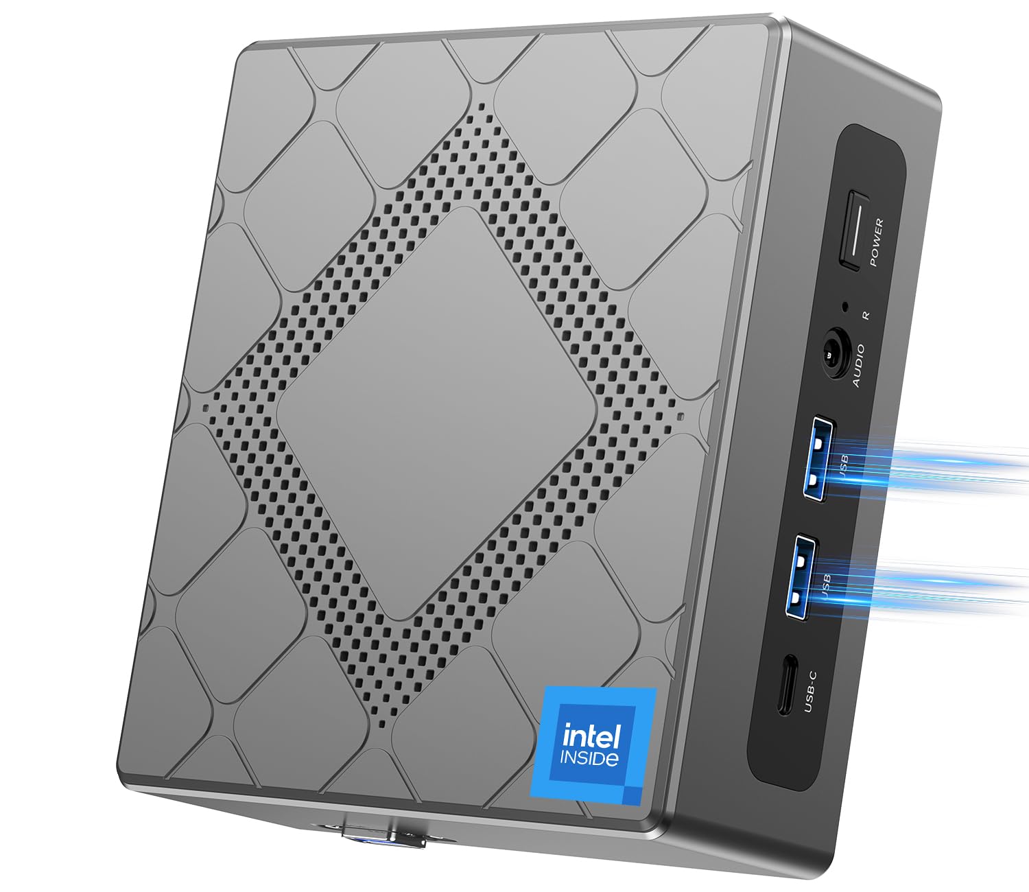 KAMRUI Mini PC, Intel Core i7-10710U(6C/12T,up to 4.7GHz),16GB DDR4 512GB SSD Mini Desktop Computer, WiFi 6/BT 5.2/ Type C Gigabit Ethernet/Business/Home/Media/Office