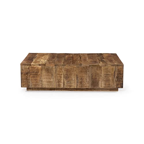 HomSof 100% Solid Wood Trunk Coffee Table, Style 6