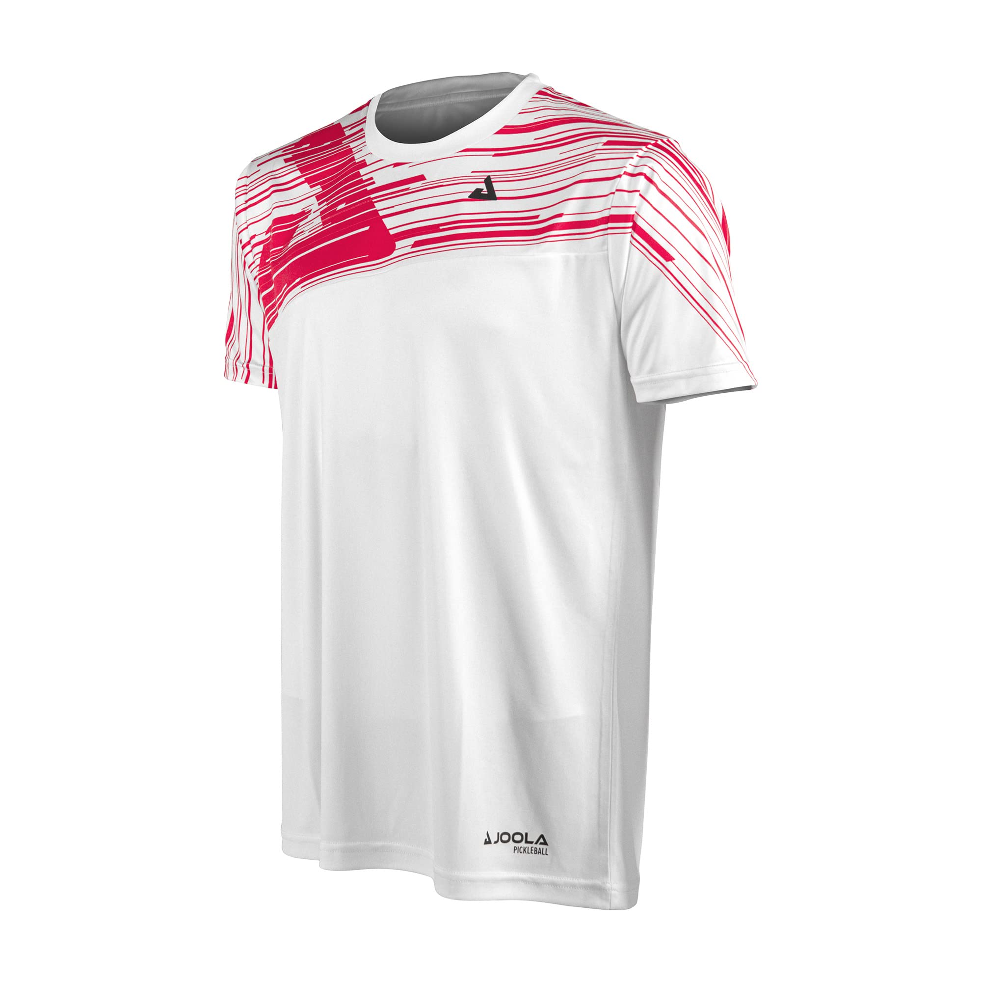 JOOLA Men's Standard Ben Johns Trigon Pickleball Shirt, White and Green Medium