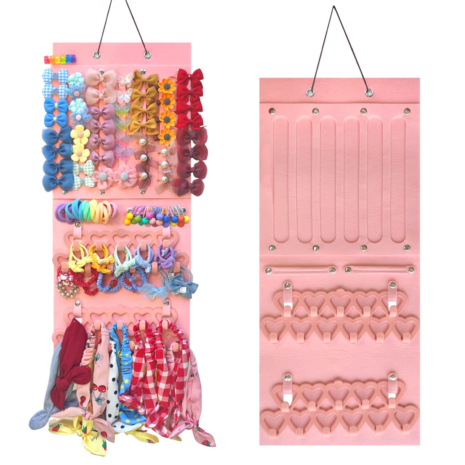 Mi Ya Mi Lai Claw Clip Organizer Storage,Hair Bow Organizer For Girls Hair Bows
