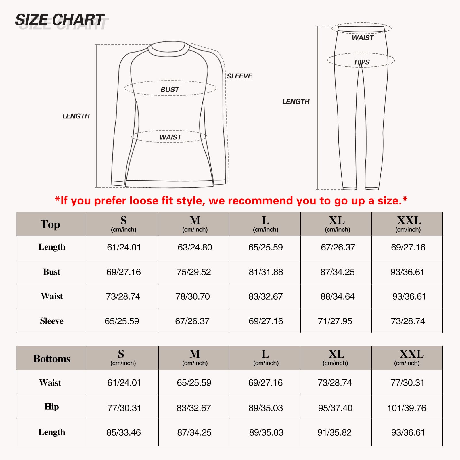 MEETYOO Women's Thermal Sets Winter Warm Base Layer Sport Long Top Bottom Cold Weather Gear Skiing Running Underwear, Gray, Small