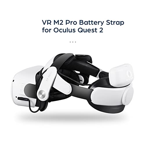 M2 Pro Battery Strap for Oculus Quest 2 Elite Halo Strap B2 Battery Pack F2 Air Fan No Fog Interface C2 Carrying Bag Case (Color : Set5)