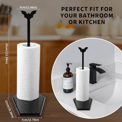 Towel Holder - Halloween Decor for Kitchen and Bathroom - Gothic Home Decor for and Curiosities - Goth Accessories for Countertop Stand