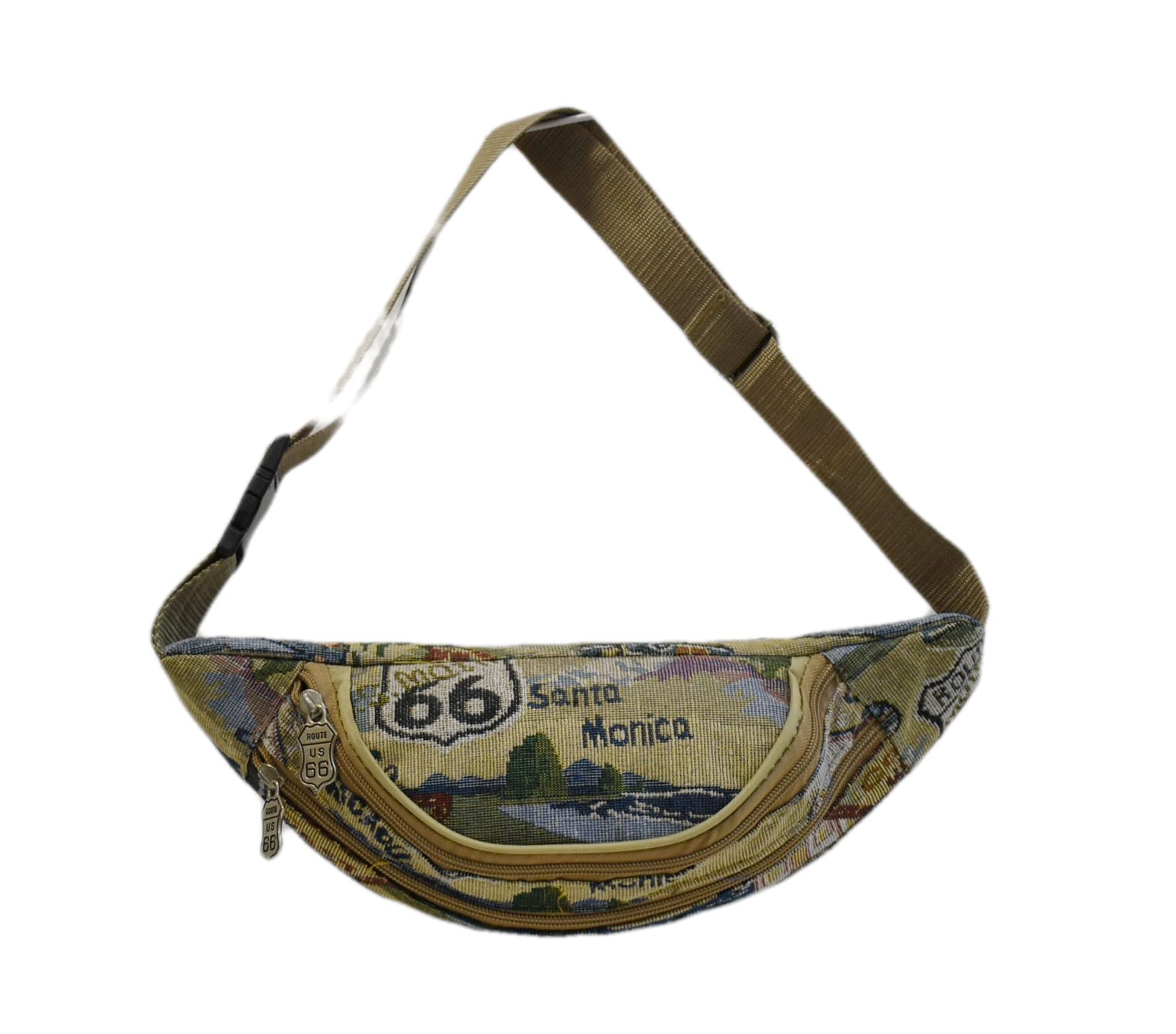 Karriage-Mate Cotton Canvas Tour Bag. Route 66-Theme
