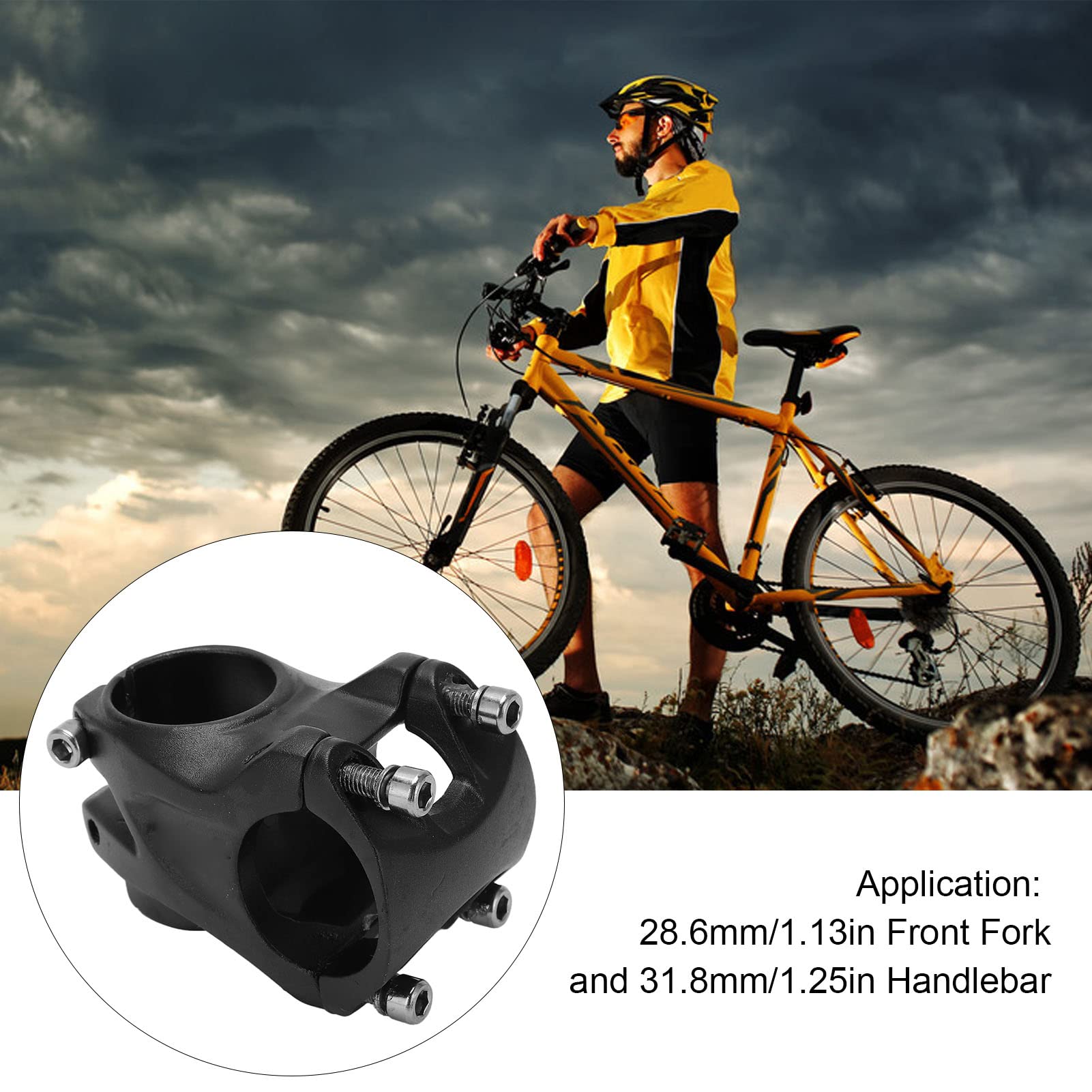 LAIONTY Bike Handlebar Stem Aluminum Alloy Lightweight Handlebar Stem Tool Cycling Accessory for Road Mountain Bike