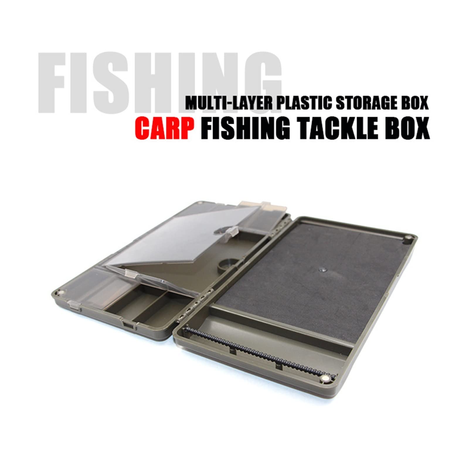 MEFESE 8 Slots Carp Fishing Rig Storage Case Compartment Fishing Tackle Box Swivels Hook Bait Storage Fishing Tackle Accessories Boxes