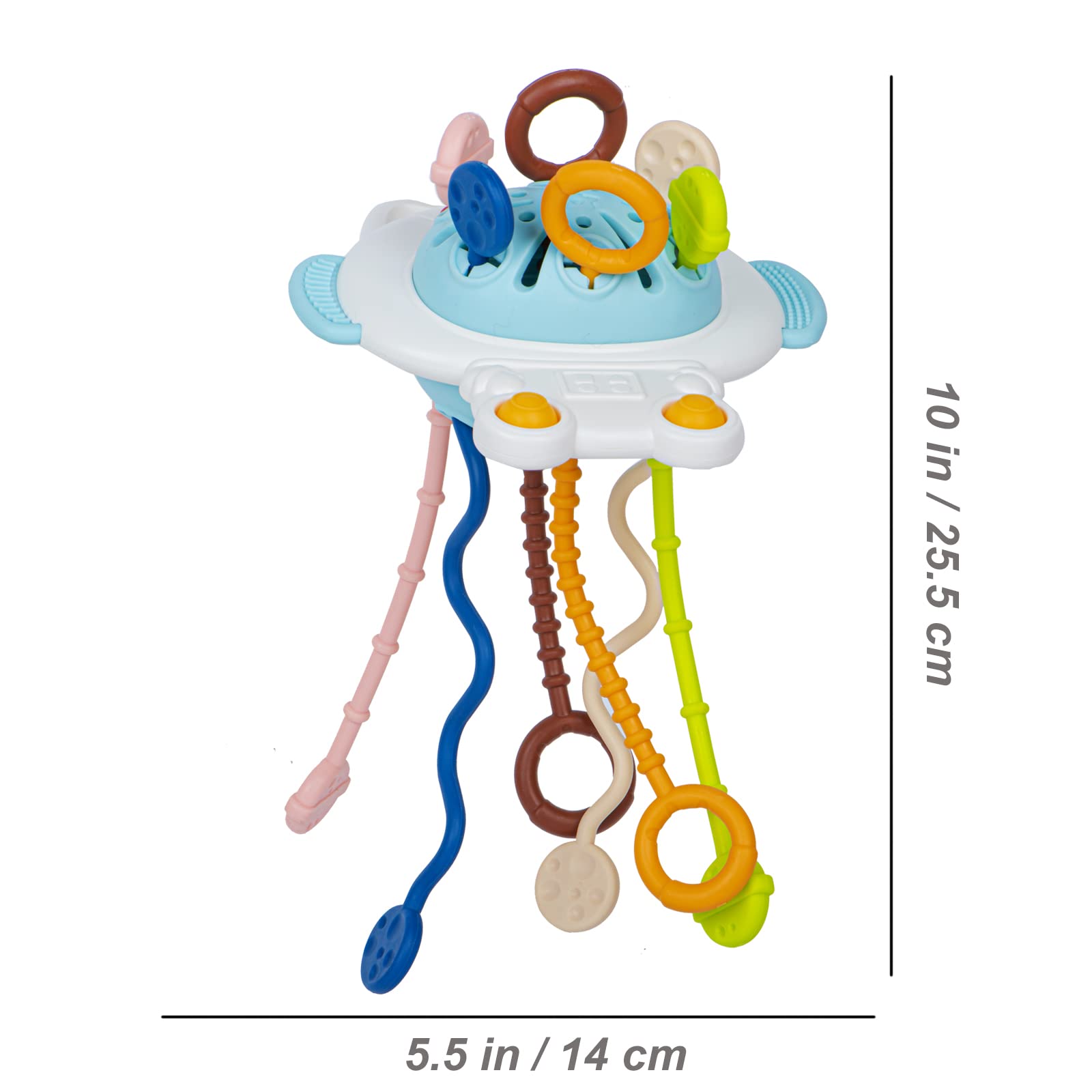 MICKYU Baby Montessori Sensory Toys Pull String Early Developmental Travel Toys for 1 Year Old Toddlers Boys Girls