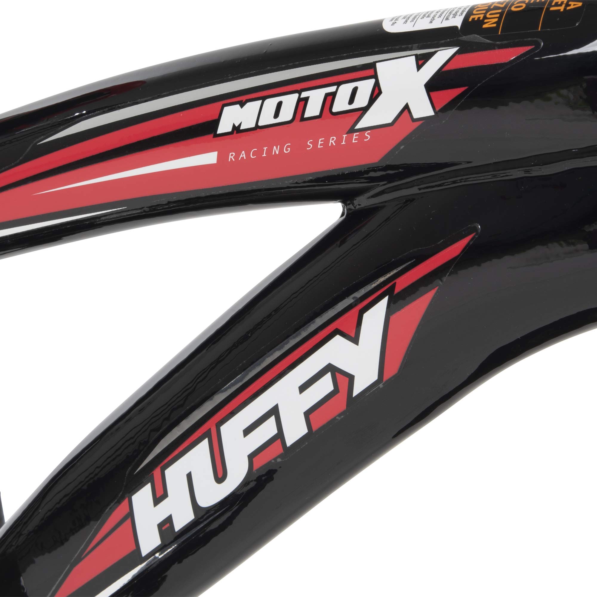 Huffy Moto X 18 Inch Kid’s Bike with Training Wheels, Quick Connect Assembly, Black