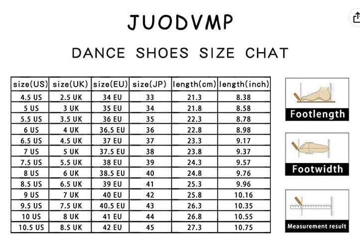 JUODVMP Women's Ballroom Dance Shoes Black T-strap Latin Dance Shoes with Rhinestones 4 inch Heel,8 US