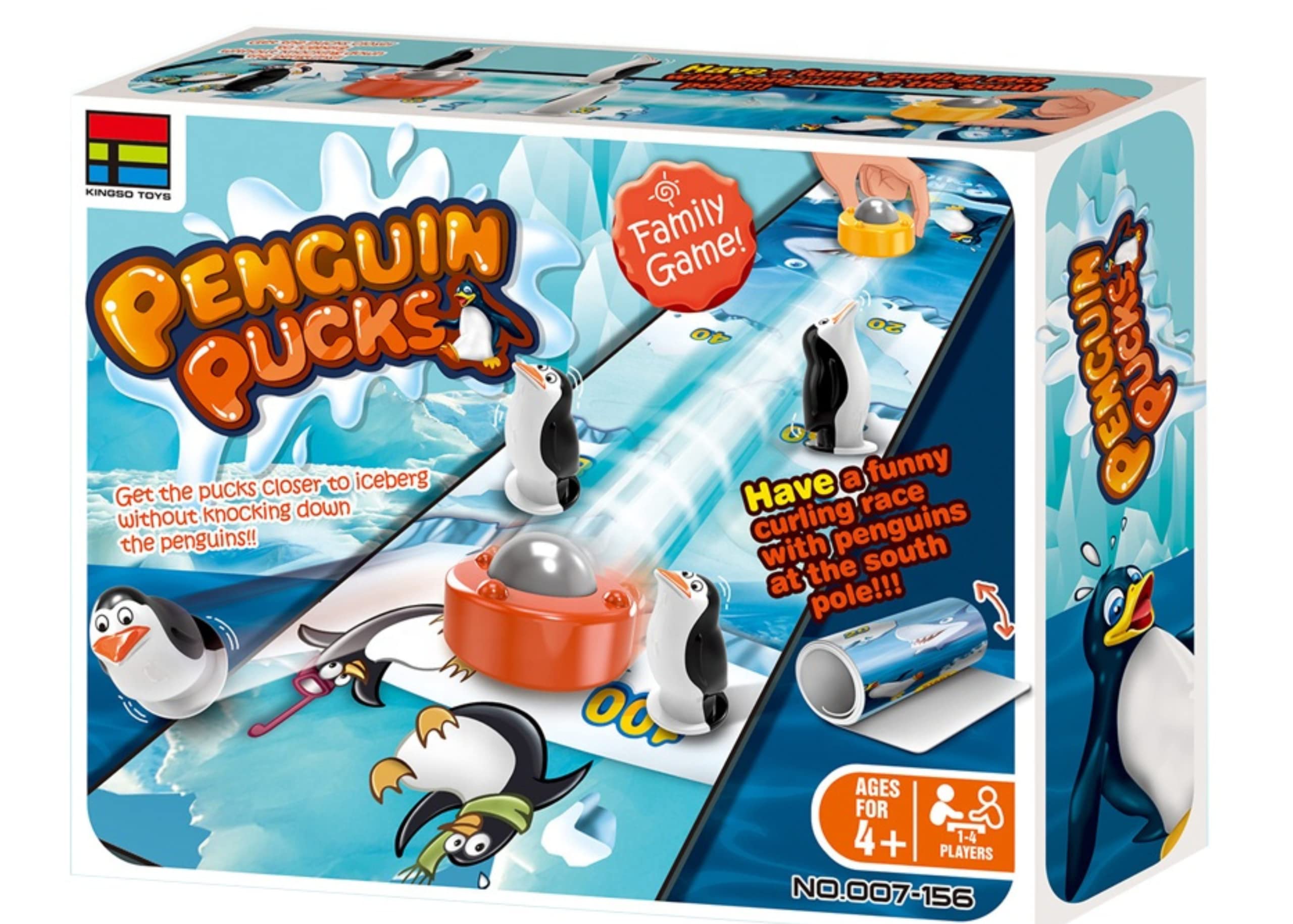 Let's Play with Us Penguin Pucks Easy to Portable
