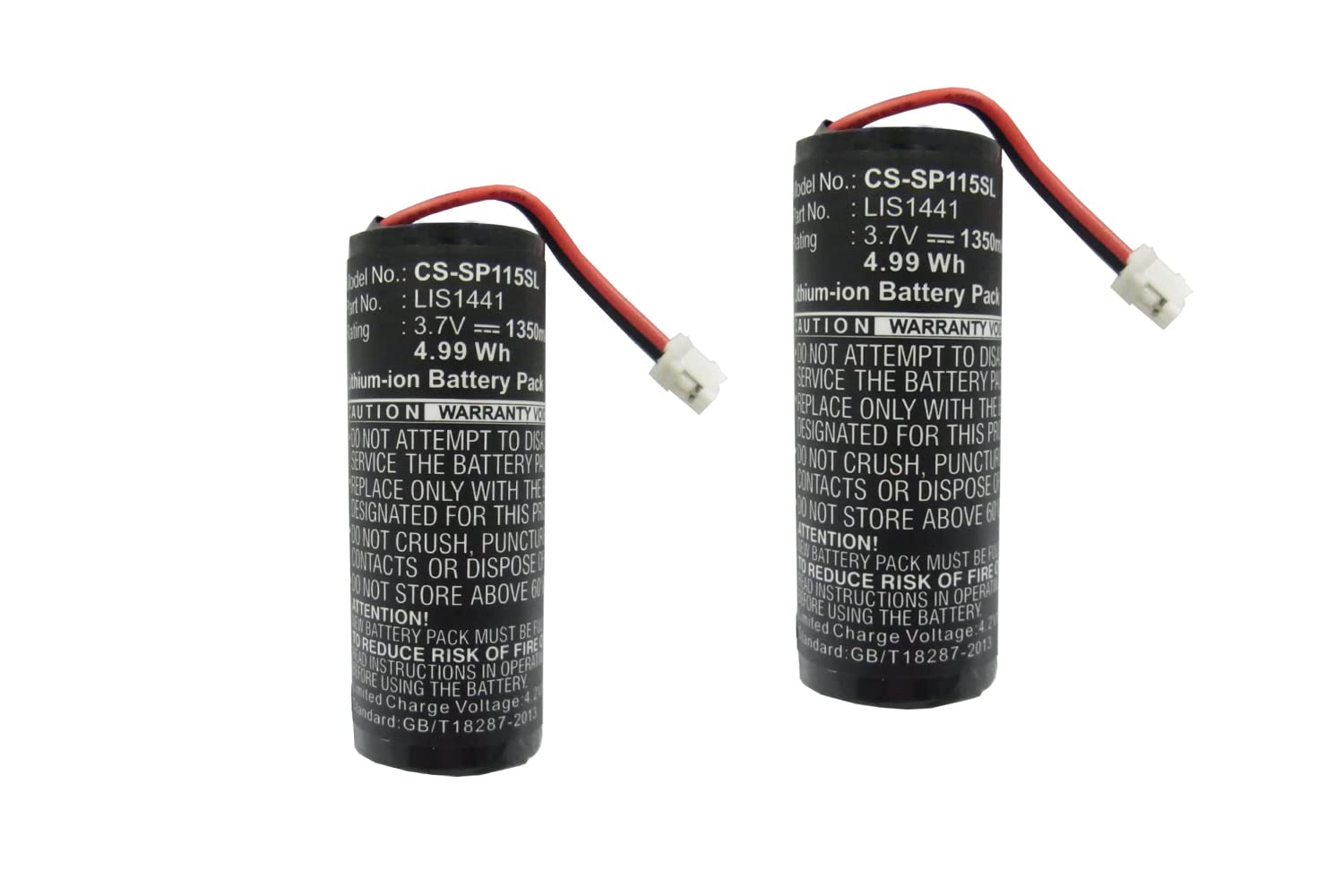 KASLNOUO 2-Pack Replacement Battery for Sony PS3 Move PS3 PlayStation3 CECH-ZCM1E CECH-ZCM1U Fits LIS1441 LIP1450 3.7V 1350mAh