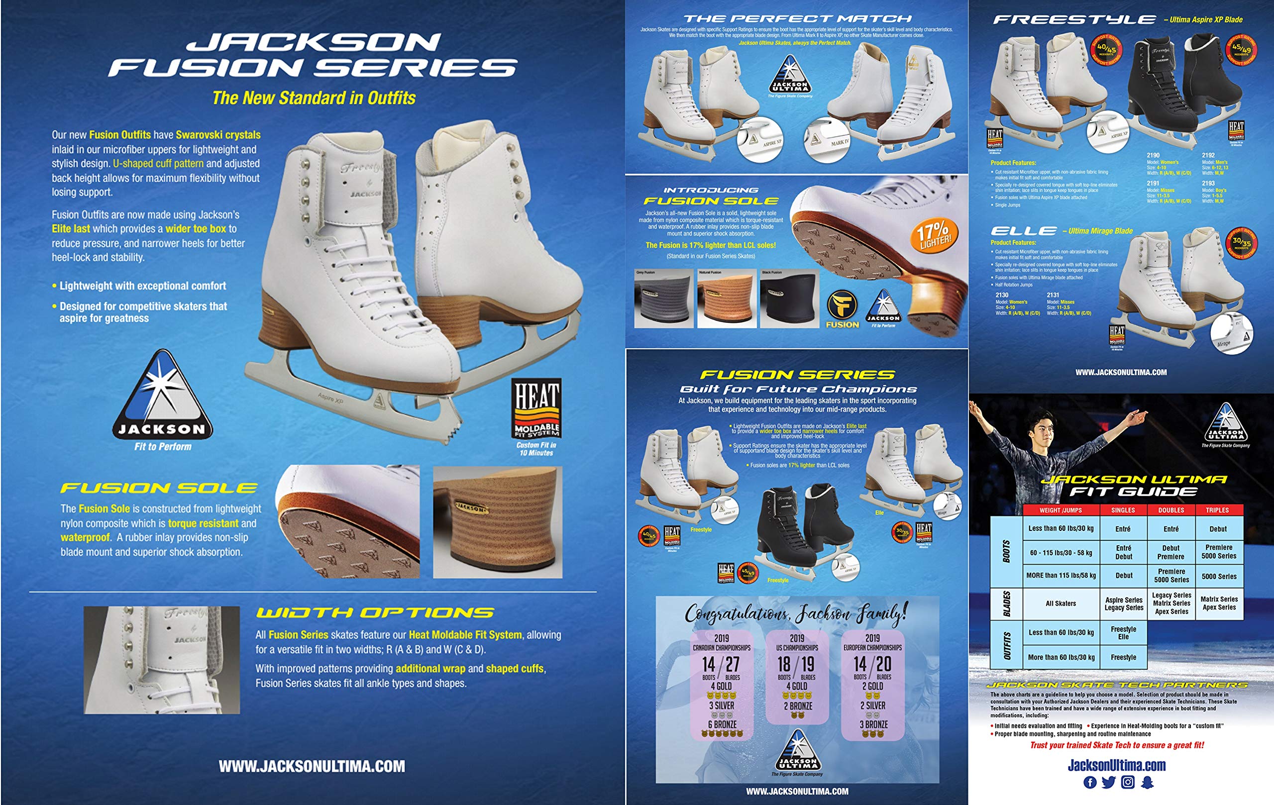 Jackson Ultima Fusion Freestyle with Mark II Blade FS2192 / Figure Ice Skates for Men Width: M-Medium/Size: Adult 8.5