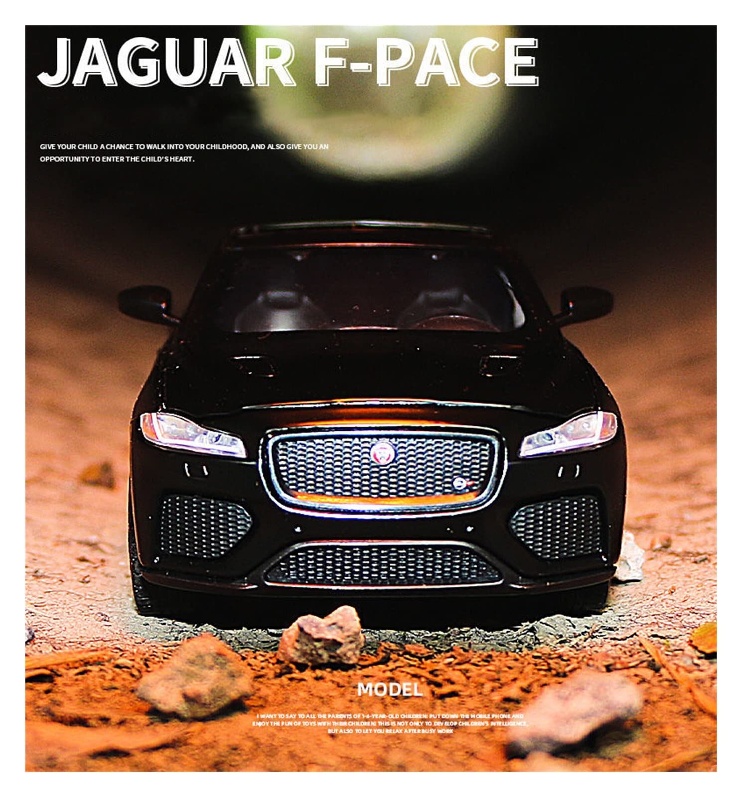 MONEYN Car Models for Jaguar F-PACE SUV 1/32 Alloy Car Model Toy Car Gift Collection Commemorative Ornament (Color : White)