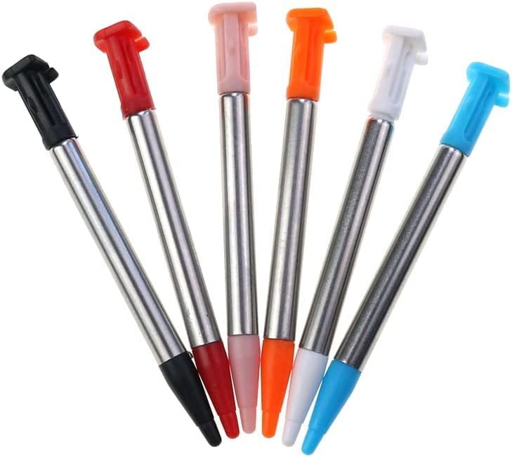 Metal Adjustable Touch Stylus Screen Touch Pen Replacement Kit for Nintendo New 2DS XL LL Game Console Gamepad Console (Metal Blue)