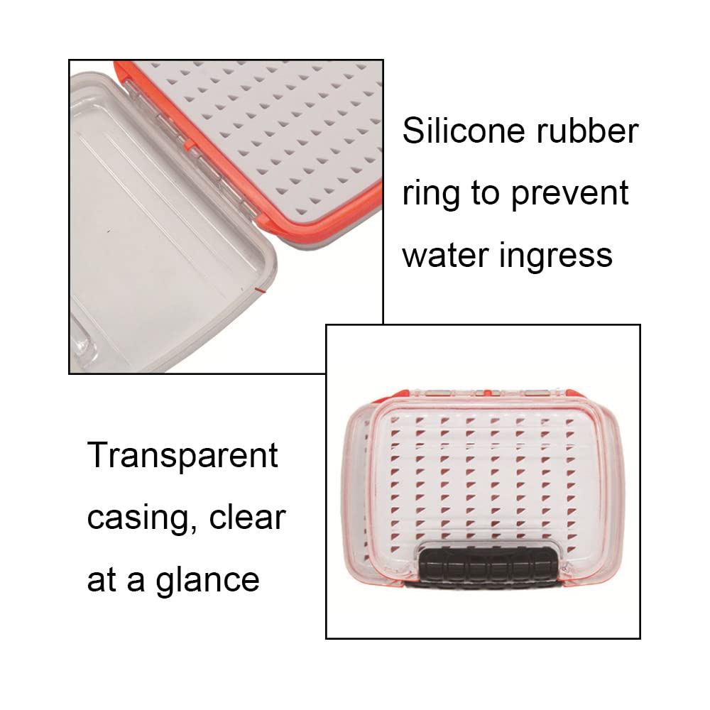 Lures Box Waterproof Fly Fishing Box Portable Bait Storage Box for Fishing Lovers