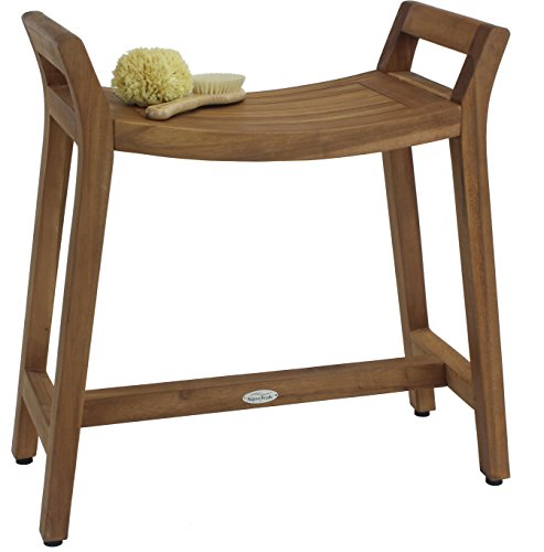 Patented Asia Ascend Teak Shower Bench with Elevated Height