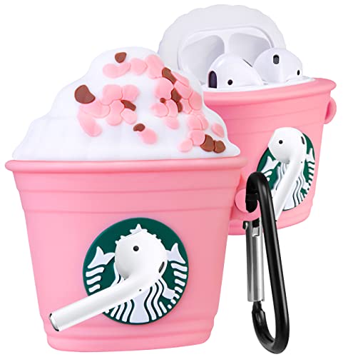 sjiwkso for AirPods 2/1 Case Food Ice Cream Design Funny Drink Cartoon Designer for Airpod Air Pod 1st/2nd Silicone Cover Cases Kawaii Fashion Cool Unique Skin for Boys Girls Kids (Pk)