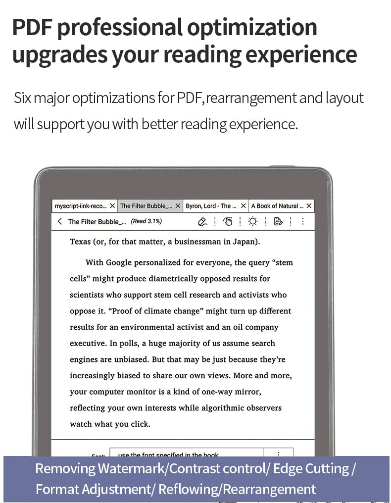 MEEBOOK P78 Pro e-Book Reader, 2022 New 7.8" Eink Carta Touchscreen,Support Handwriting, Built-in Cold/Warm Light/Audible &Out Speaker, Android 11, Support Google Play Store,OTG/USB C,3GB+32GB