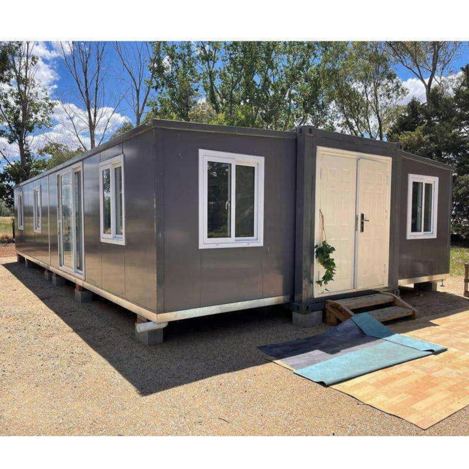 Tiny Creative Containers Ready to Ship USA Warehouse Extendable Homes Prefab Steel Expandable Container Houses