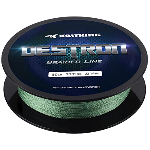 KastKing Destron Braided Fishing Line,Moss Green,10lbs,300 yds