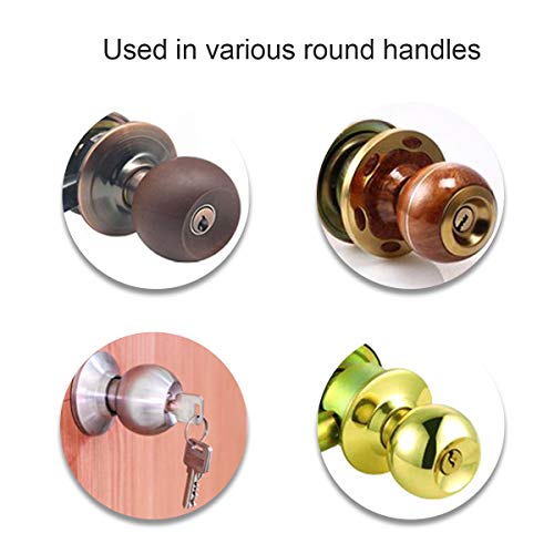 Jakuva 10 Pack Door Knob Safety Cover for Kids,Child Proof Door Knob Locks of Lockable Design, Fitting Most Knobs for Children Safety(White)