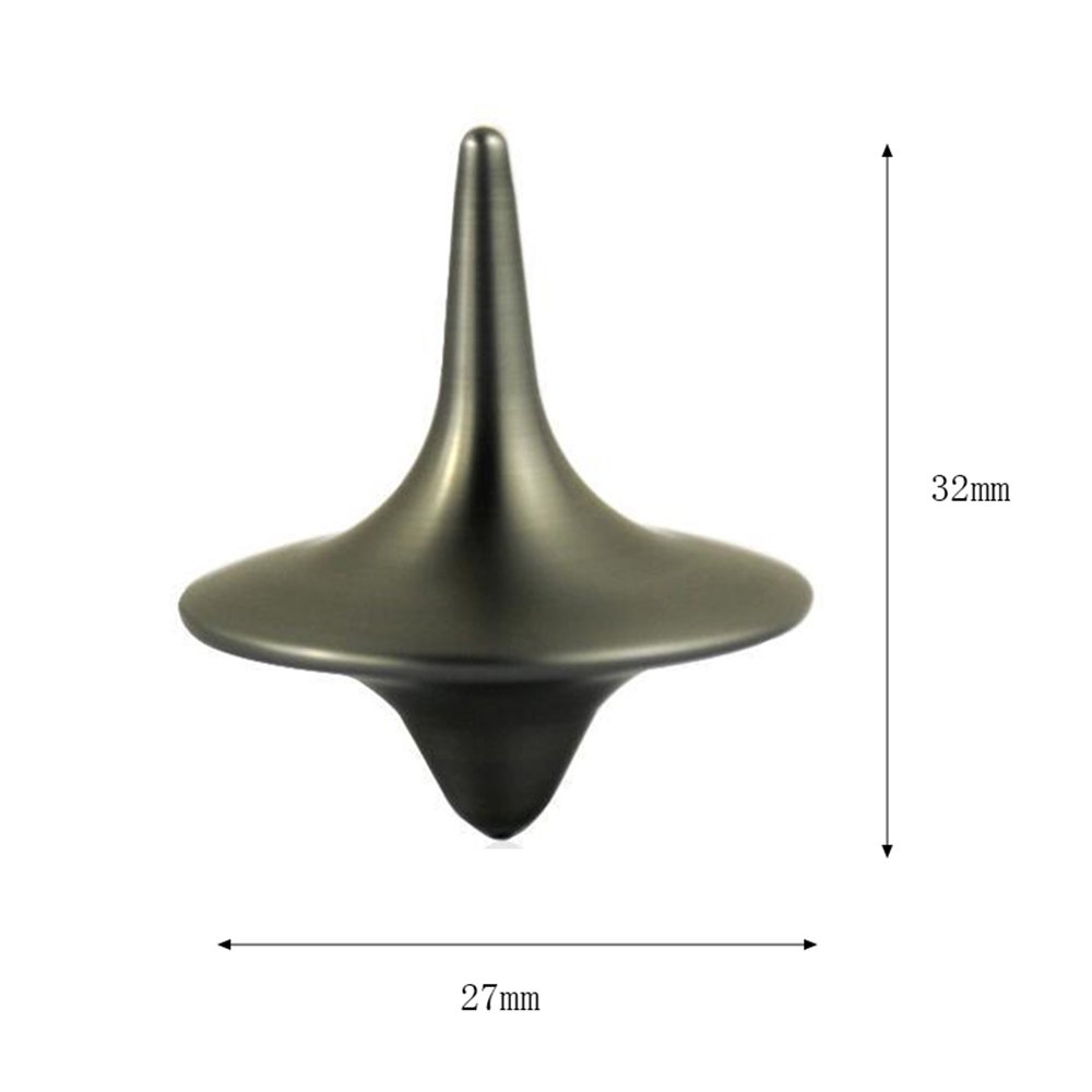 Metal Gyro, Metal Spinning Top, Fun Performance Gyro, Great Accurate Silver Spinning Top, Spin Smooth for A Long Time