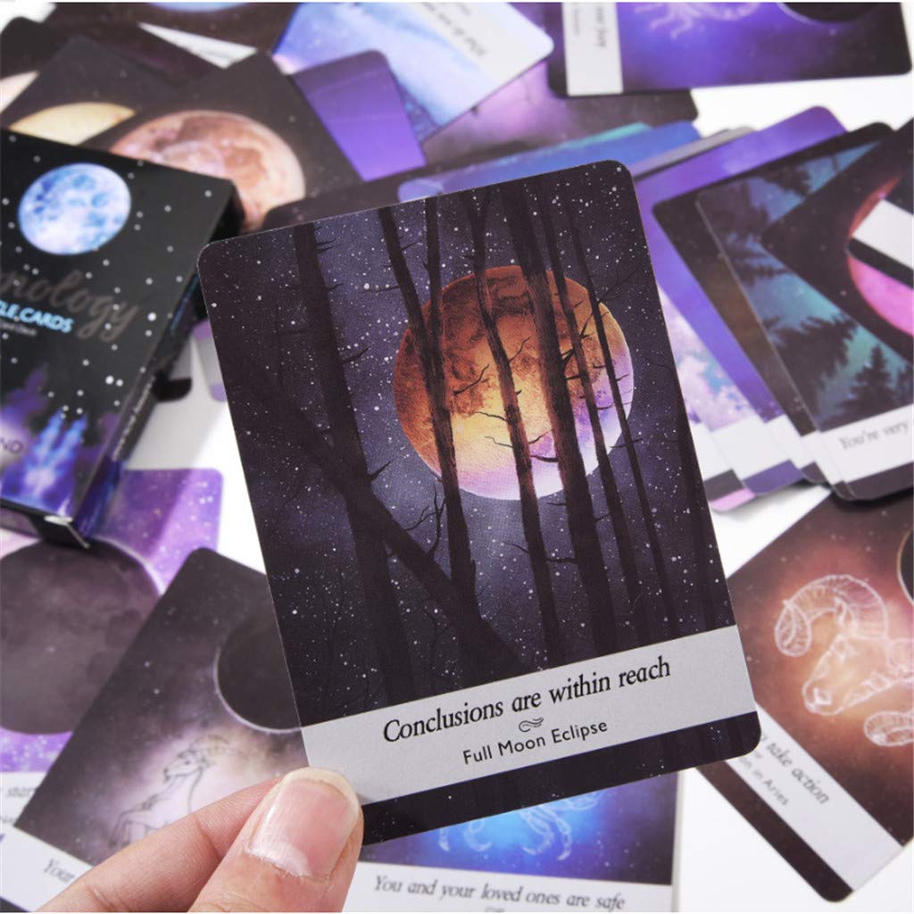 Huluda Moonology Oracle 44 Cards Deck and Guidebook English Guidance Divination Fate