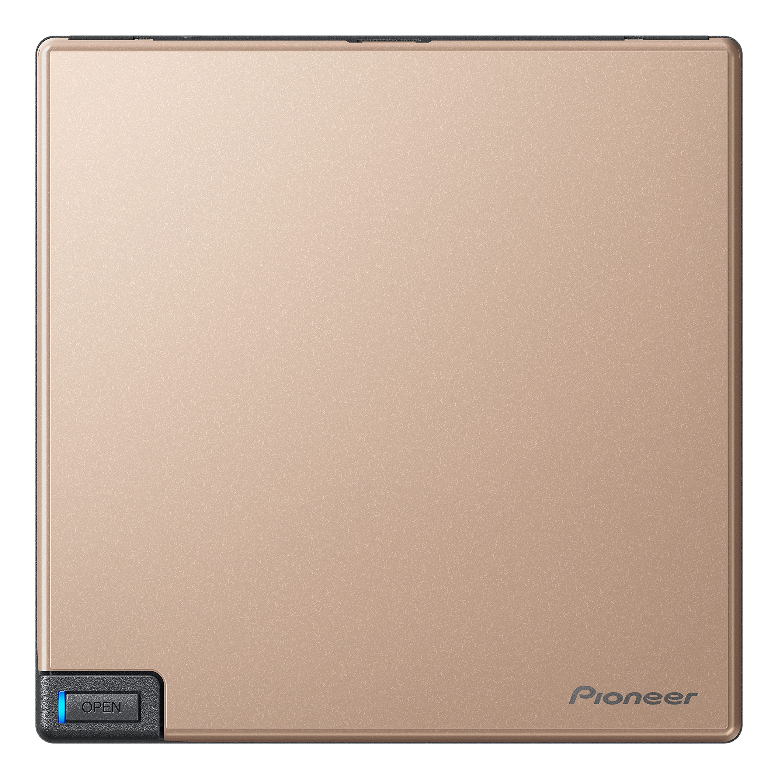 Pioneer External Blu-ray Drive BDR-XD08G USB 3.2 Gen1 (USB Type-C) / 2.0 Slim Portable BD/DVD/CD Writer Gold