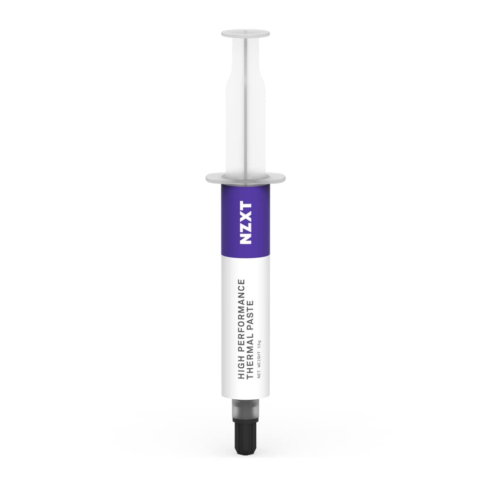 NZXT Thermal Paste - BA-TP015-01 - Thermal Conductivity 6.3 W/m-k - East Application - Long-Term Stability - for Proccessors/CPU/All Coolers - (15g)