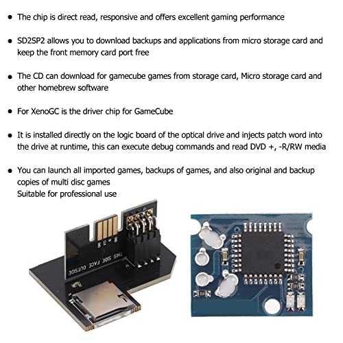 Micro Storage Card Reader, Replacement Micro Storage Card Reader High Sensitivity Easy to Install PCBA for Game Console(NTSC J Asian Version)