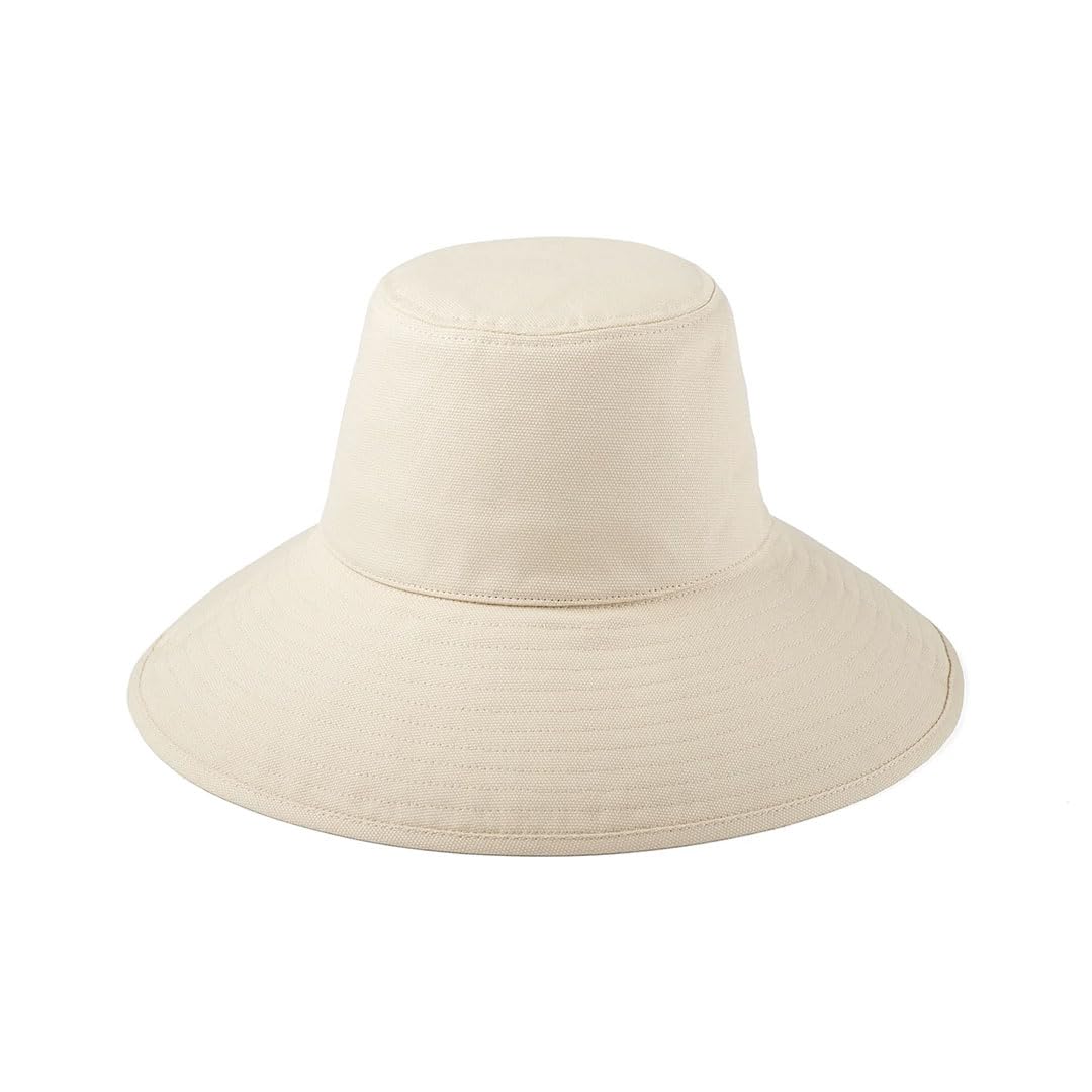 Lack of Color Women's Wide-Brimmed Cotton Canvas Holiday Bucket Hat (Formes Sun, Small/Medium)