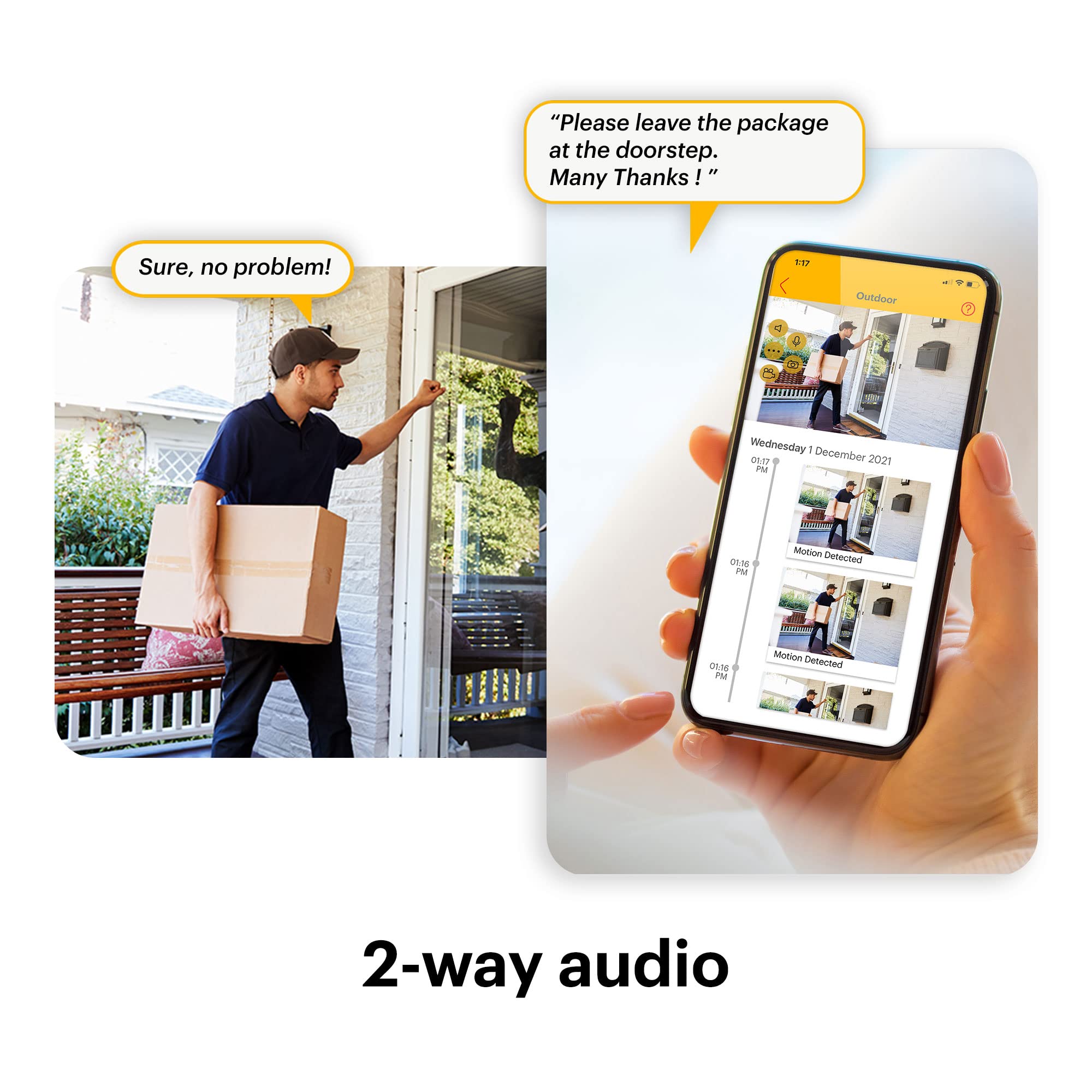 KODAK Infinio F882 Long Range Smart Security Cameras, Dual Pack (2) HD Outdoor Camera, Wire-Free, up to 90 Days Battery Life, Weather-Proof, iOS and Android App. No Subscription Fee.