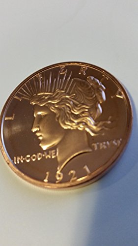 Peace Dollar Copper 1 Ounce Coins Full Roll of 20