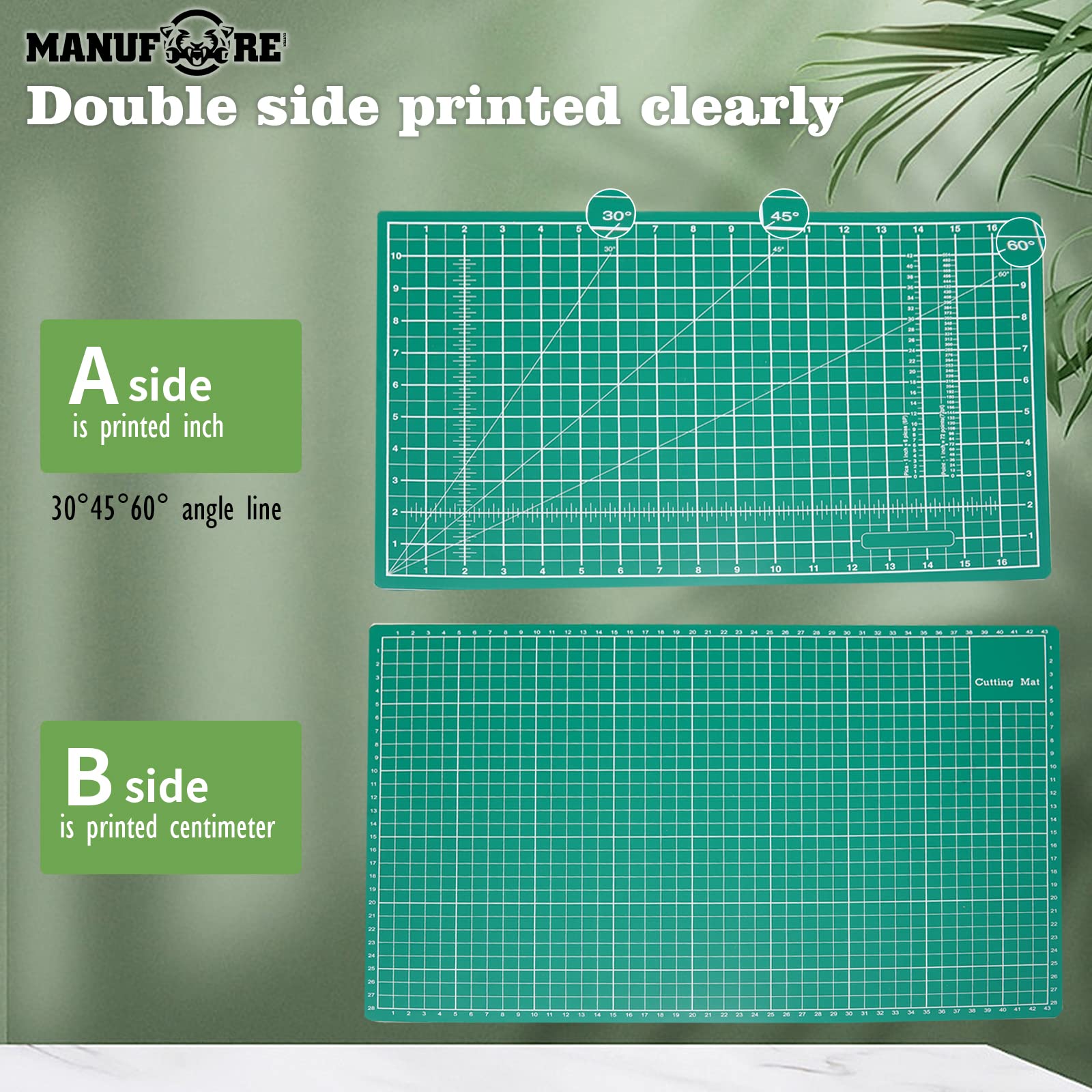 MANUFORE 34pcs Large Exacto Knife Set and A3 Cutting Mat Bundle